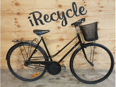Damcykel, 28”, 5 växar, mixad ram, korg,